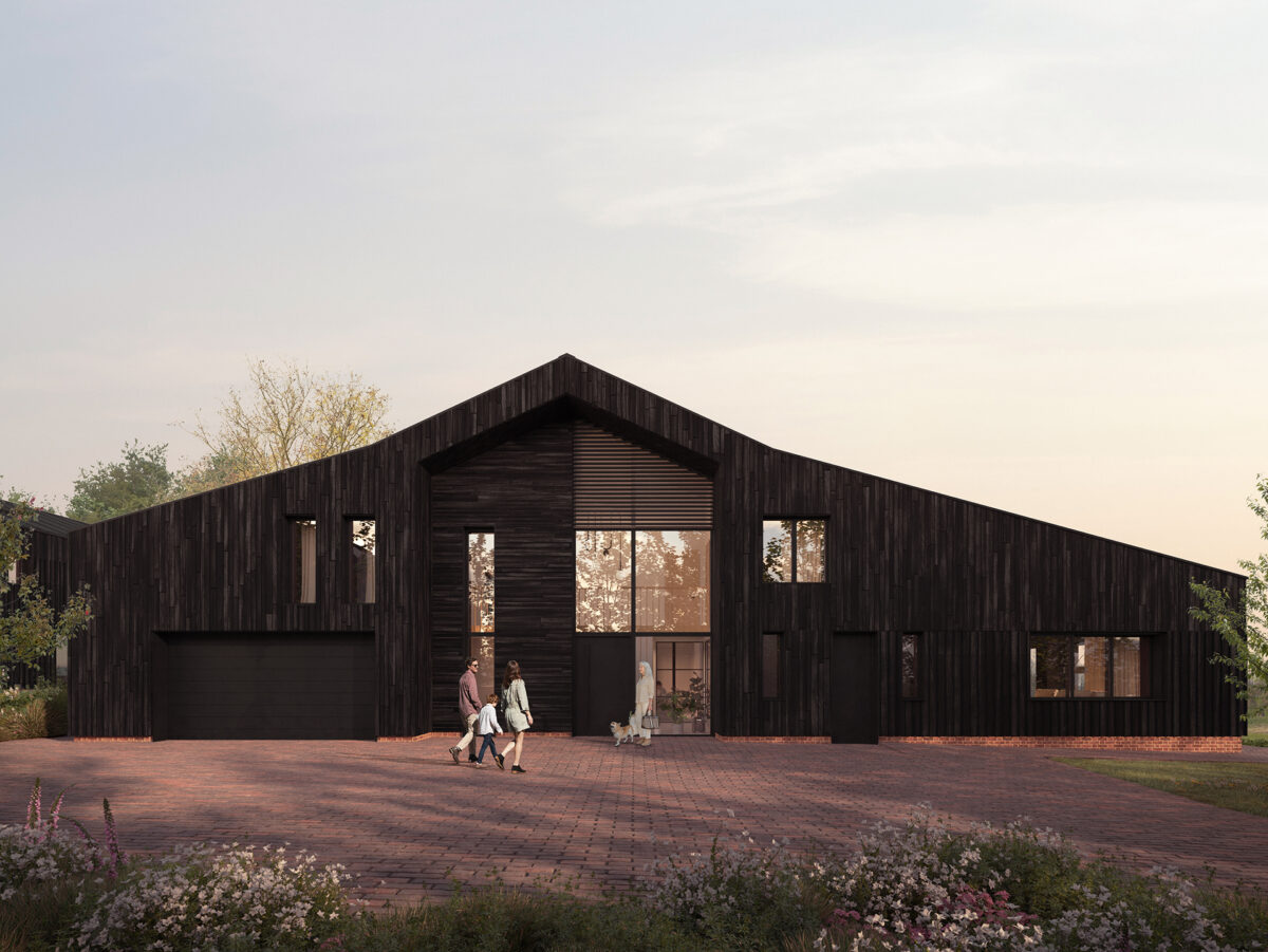 Hartdene Barns is a dairy farm conversion built to RIBA Climate ...